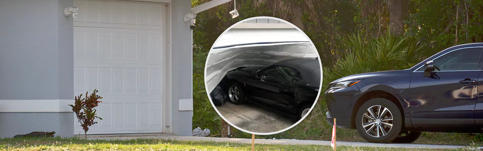 Garage Door Got Hit By A Car Hamilton, ON | Car Hit Garage Door Repair ...